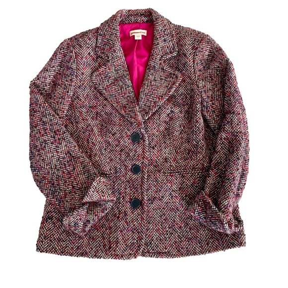 Coldwater Creek | Jackets & Coats | Cold Water Creek Multi Colored Wool ...